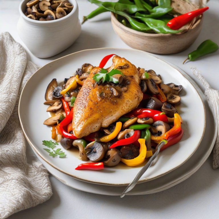 Chicken Pepper and Mushroom Recipe: Sizzling Stir-Fry in Minutes - Just ...