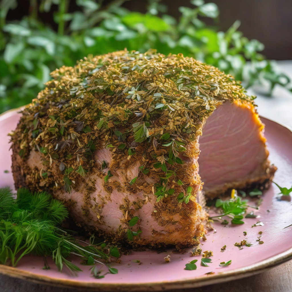 Herb Crusted Pork Roast Recipe: Aromatic Crust and Tender Meat - Just ...