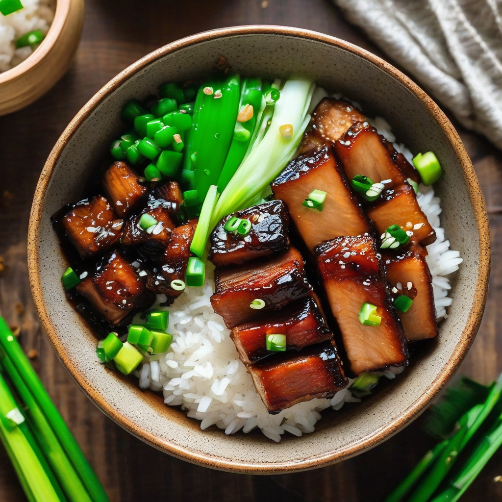 Pork Belly Bowl Recipe: Braised Pork Perfection with Rich Sides - Just ...