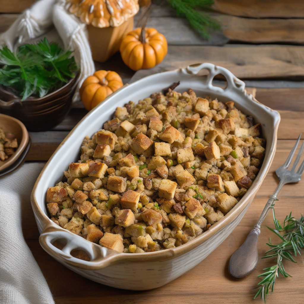 Classic Turkey Stuffing Recipe: Savory Herb Blend for Holiday Feasts ...
