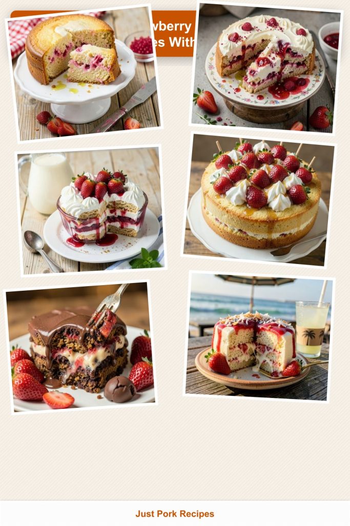 10 Strawberry Poke Cake Recipes With Sweetened Condensed Milk: Ultra ...
