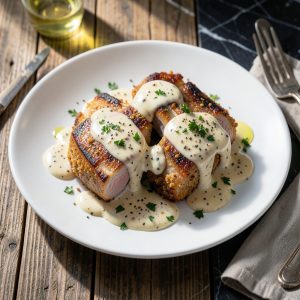Creamy Garlic Pork Chops Recipe: Velvety Sauce and Tender Cuts - Just ...