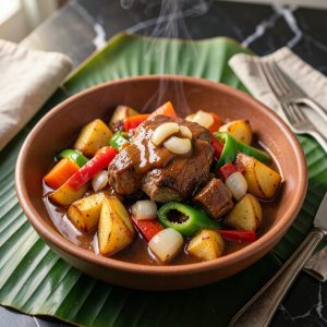Pork Afritada Filipino Recipe: Tomato-Based Stew with Tender Pork and ...