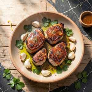 Recipe Spanish Pork Chops: Garlic and Paprika Infused Crispness - Just ...