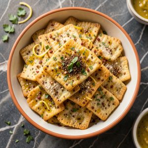 Seasoned Italian Oyster Crackers Recipe: Garlic-Herb Crunch in 20 ...