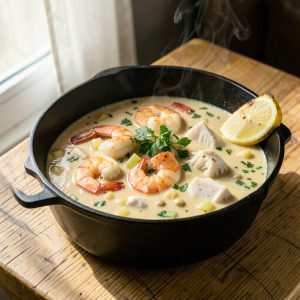 Shrimp and Lobster Chowder LongHorn Recipe: Creamy Seafood Luxury With ...