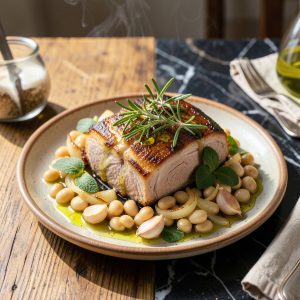 Tuscan Pork Recipe: Herb-Infused Tender Cuts With White Beans - Just ...